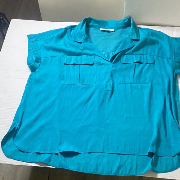 Rose & Olive | Tops | Rose Olive Turquoise Blouse | Poshmark